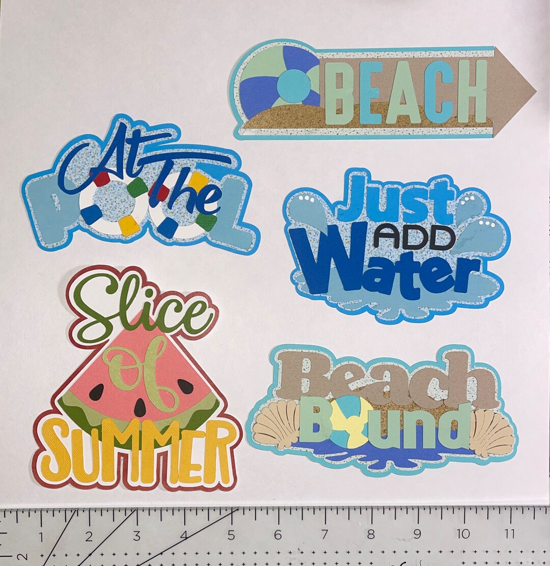 Summer Beach Pool Ocean Sand Die Cuts Paper Piecing - Etsy