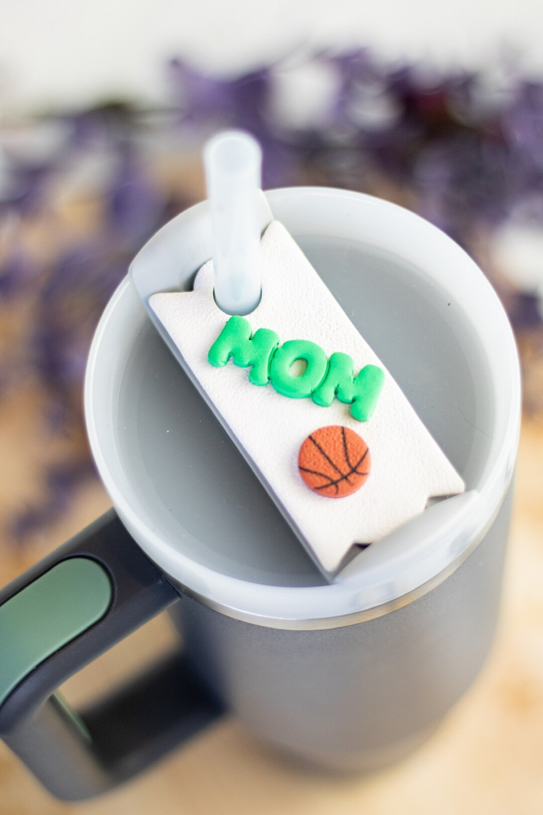 Basketball Mom Stanley Topper 40oz | Polymer Clay | Minimal Earrings ...