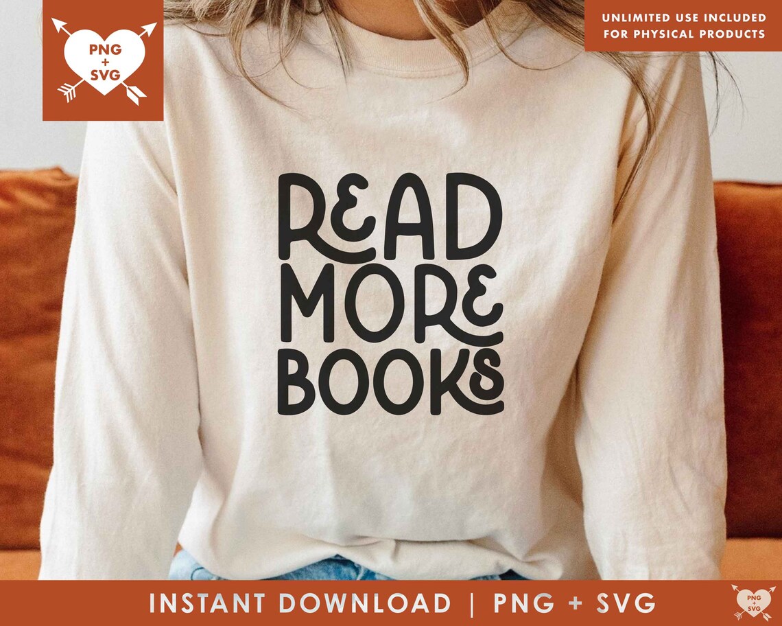 Read More Books Svg Reading SVG PNG Bookmark Svg Reading - Etsy