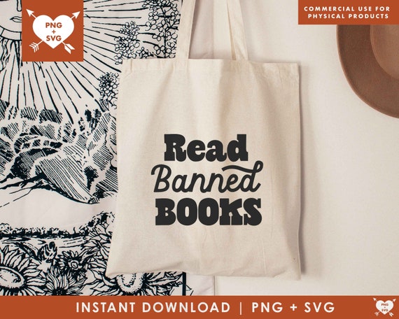 Read Banned Books SVG PNG - Etsy