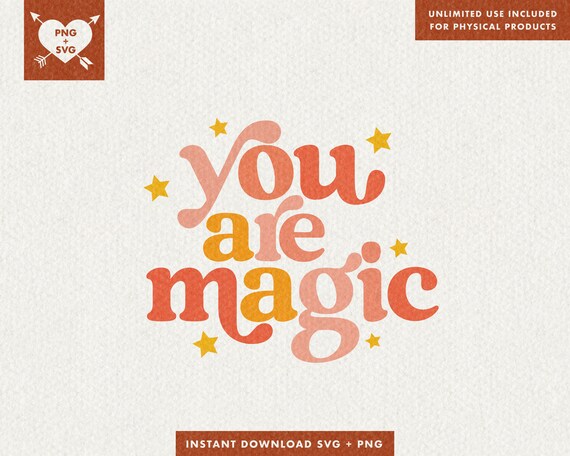 You Are Magic SVG PNG Witchy Svg - Etsy Australia