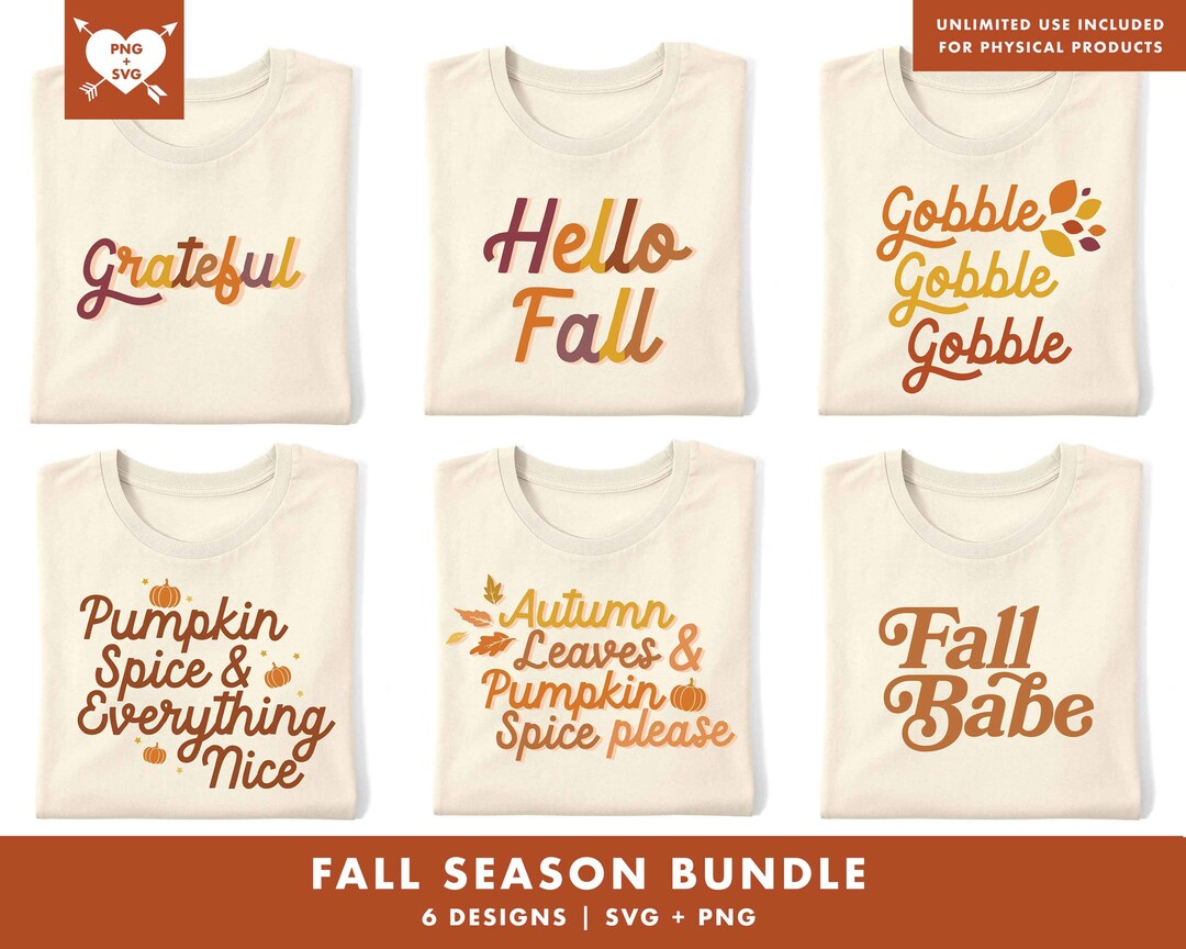 Fall Svg, Fall SVG Bundle, Fall PNG Bundle, Hello Fall Svg, Fall Babe ...