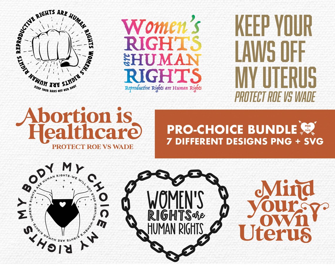 Reproductive Rights SVG Bundle Cut File Feminist SVG Womens - Etsy