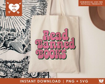 Read Banned Books SVG PNG PDF, Book Lover Svg, Banned Books Svg, Love ...