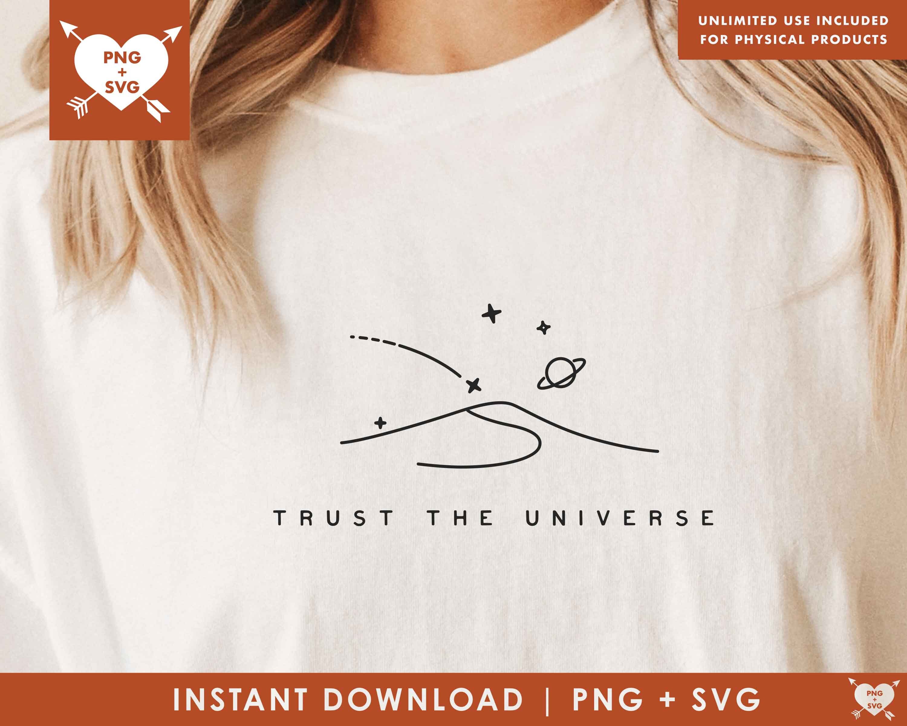 Confía en el Universo svg png moon svg star svg celestial - Etsy México