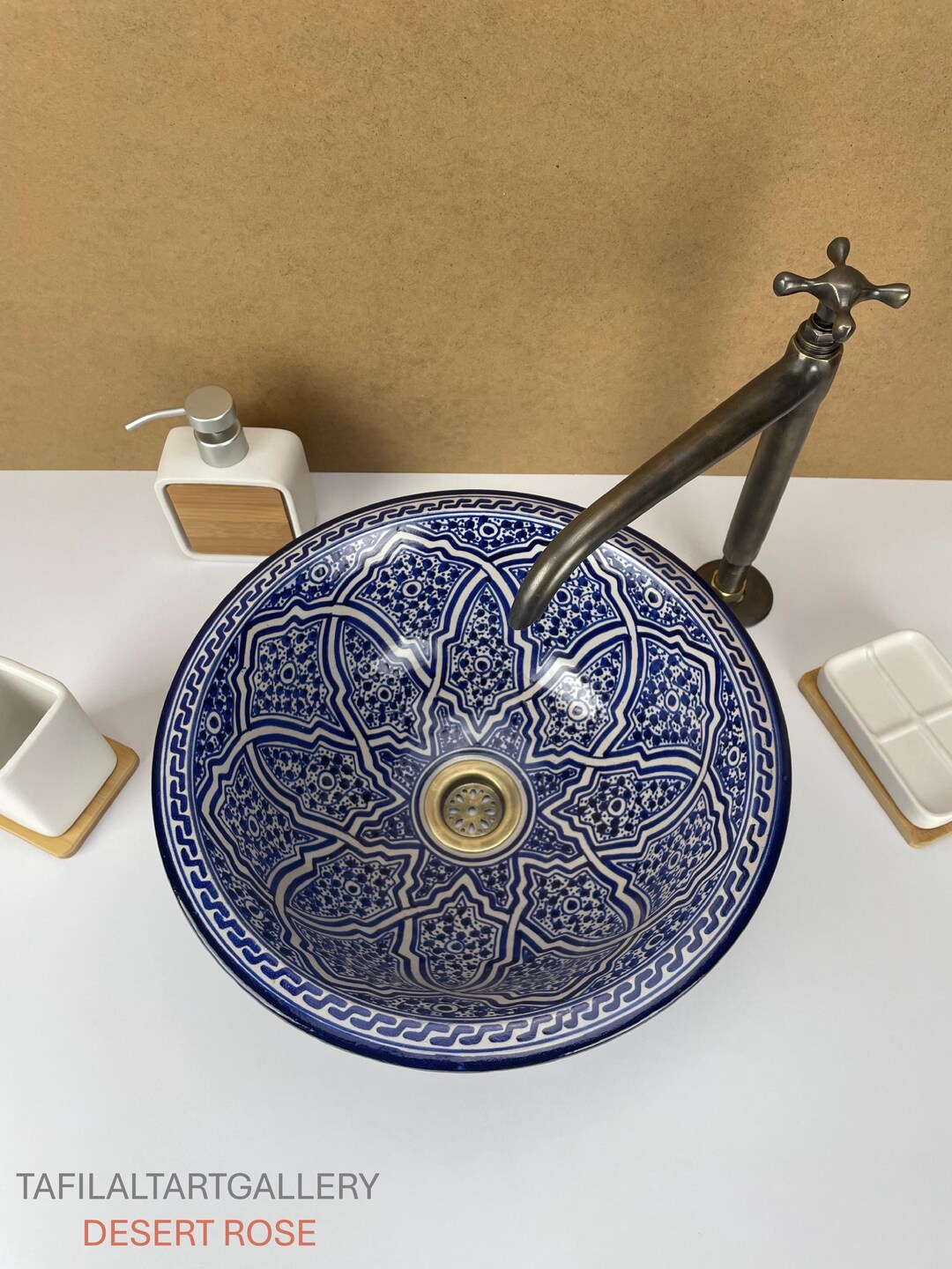 Hand Painted Basin, Traditional Bathroom Sink, Artisanal Sink, Boho ...