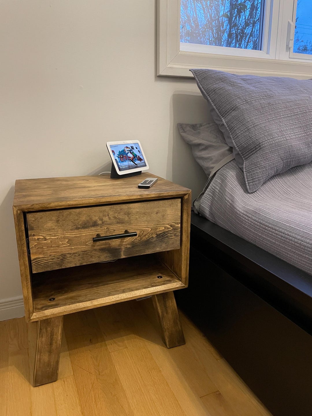 Handmade Bedside Table With Drawer - Etsy