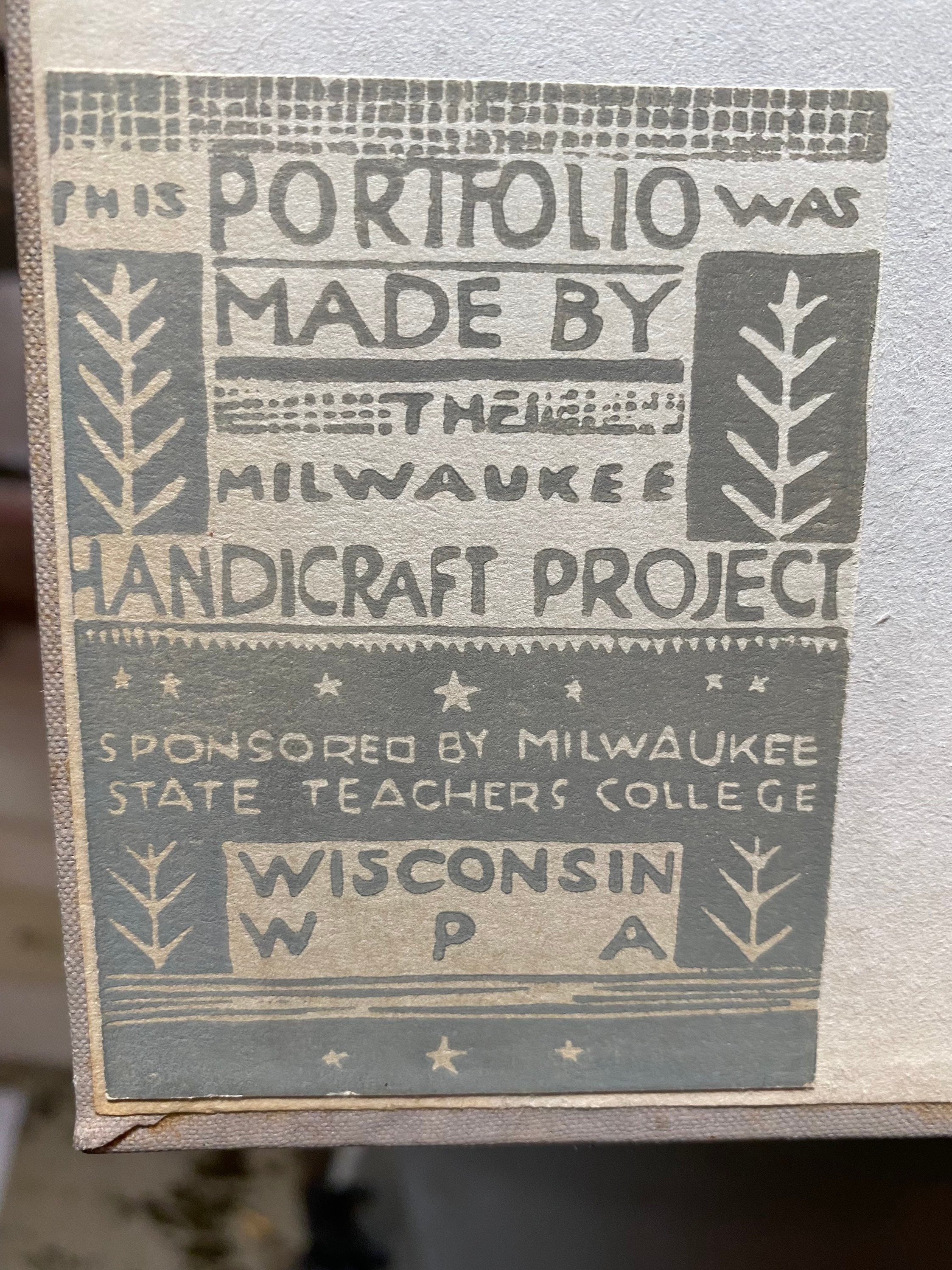 WPA Textile Block Print: Blue Bird With Flowers, 1935-1939, Four or ...