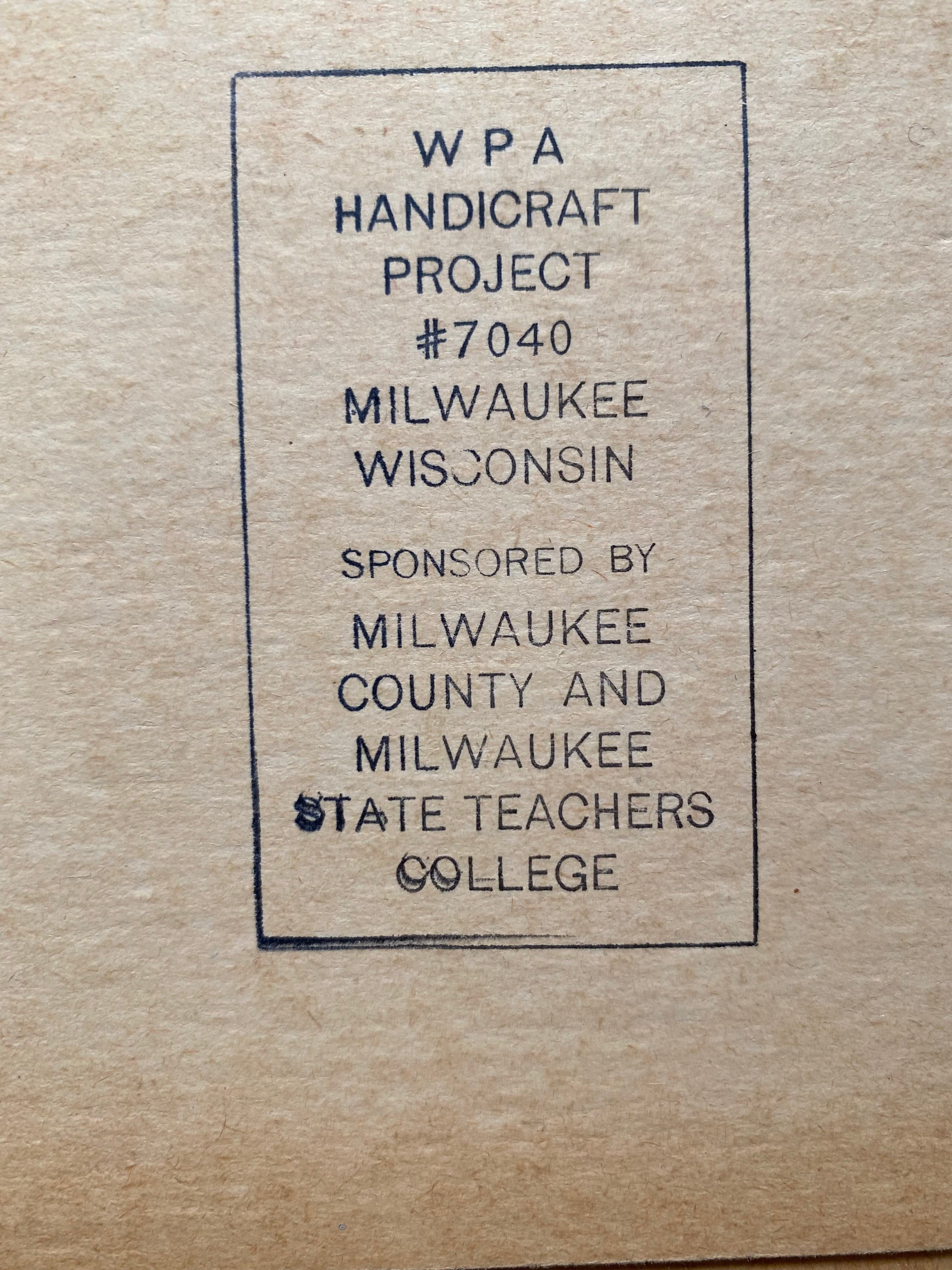 WPA Textile Block Print: Blue Bird With Flowers, 1935-1939, Four or ...