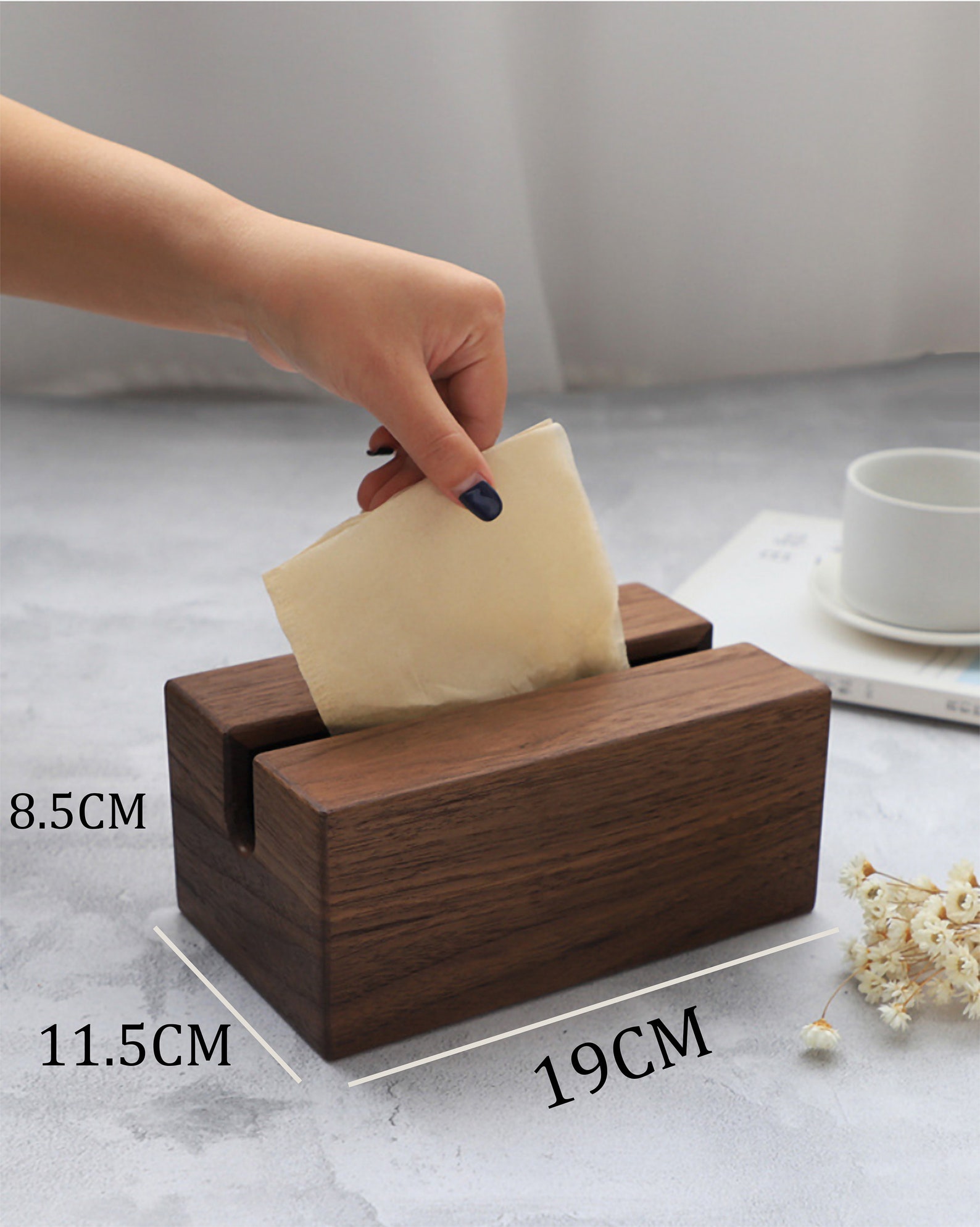 Wooden Tissue Box 19x11.5x8.5 Cms Brown Black Walnut Gift - Etsy