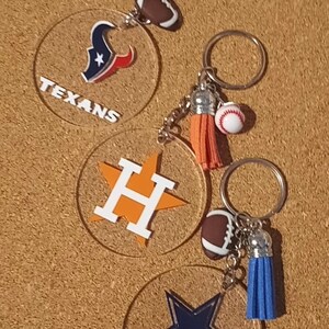 Sports Keychains houston Astros, Dallas Cowboys, Houston Texans or ...