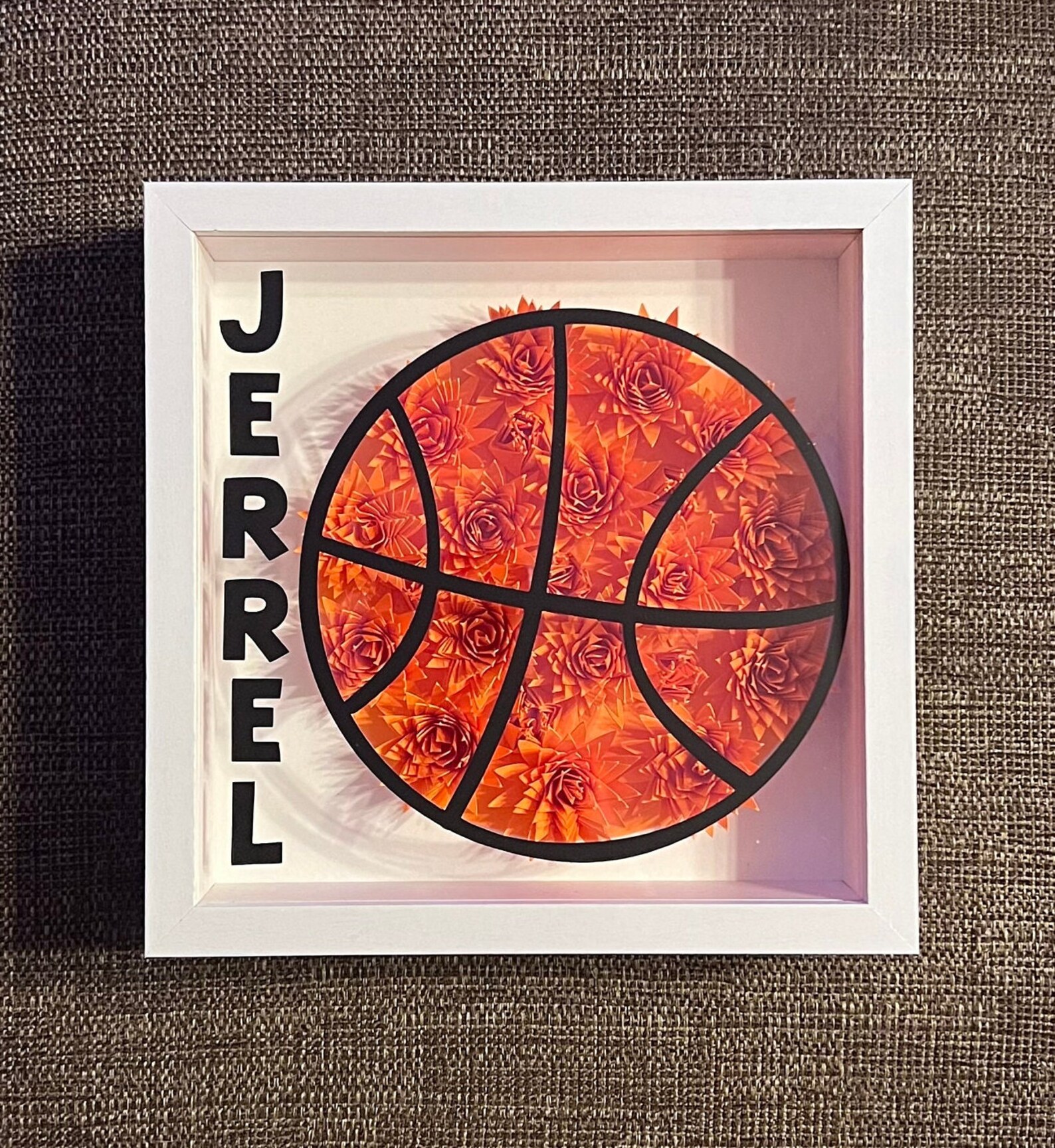 Personalized Basketball Shafow Box Gift for Basketball Player Gift for ...