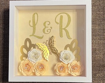 Shadow Box Forever Roses Crystal Valentines Anniversary Gift - Etsy