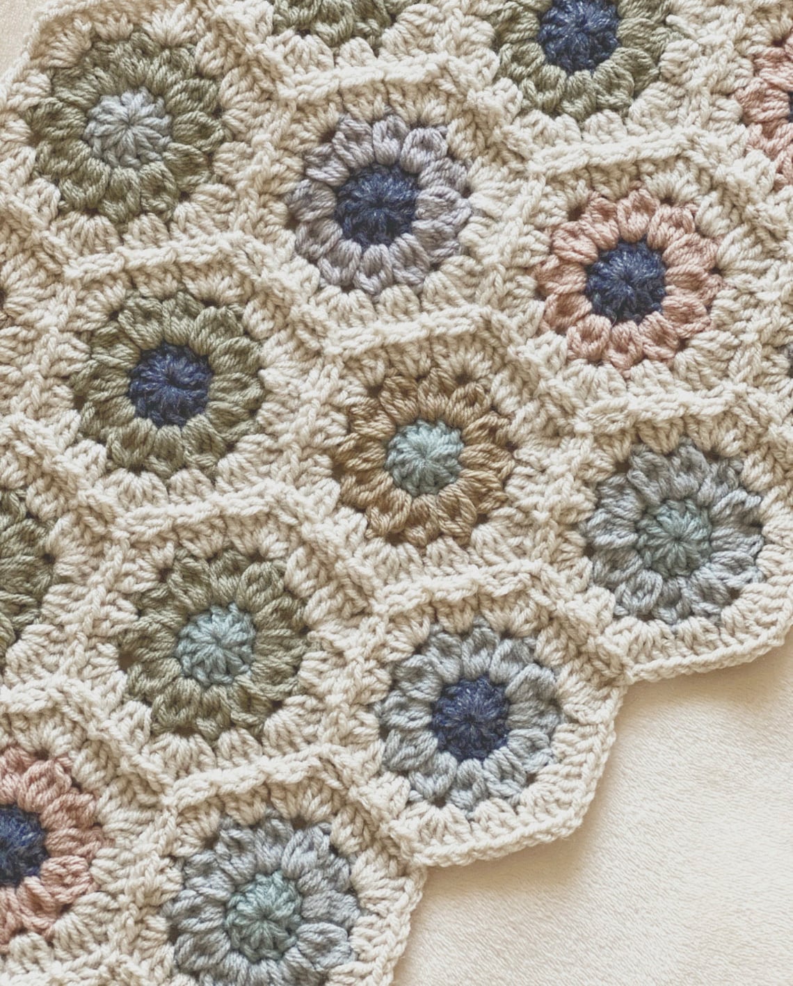 CROCHET PATTERN Zinnia Hexagon Temperature Blanket Pattern - Etsy