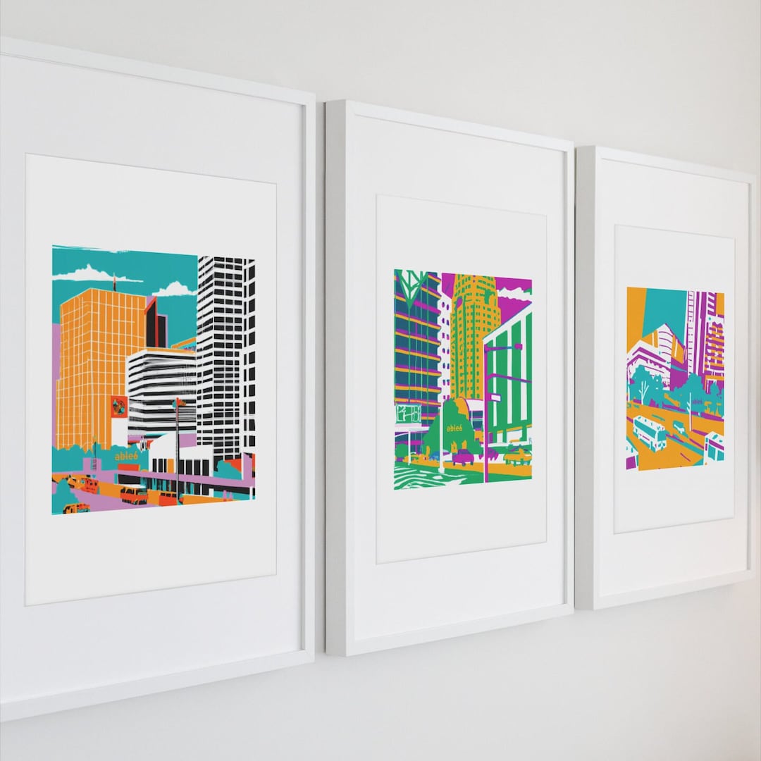 Tysons Corner, Tysons Mclean VA Cityscape Art Prints by Able6 - Etsy