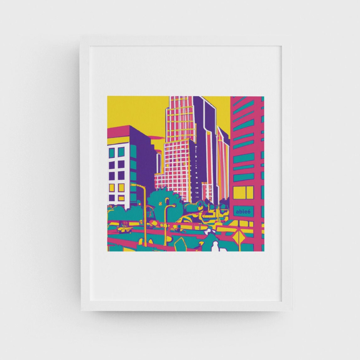 Tysons Corner, Tysons Mclean VA Cityscape Art Prints by Able6 - Etsy