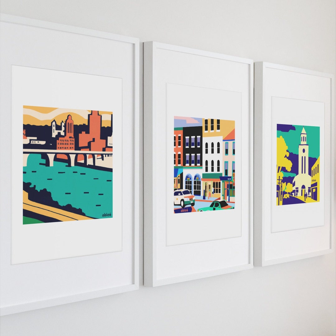 Fredericksburg VA Art Print: FXBG Virginia Artist Original Artwork - Etsy