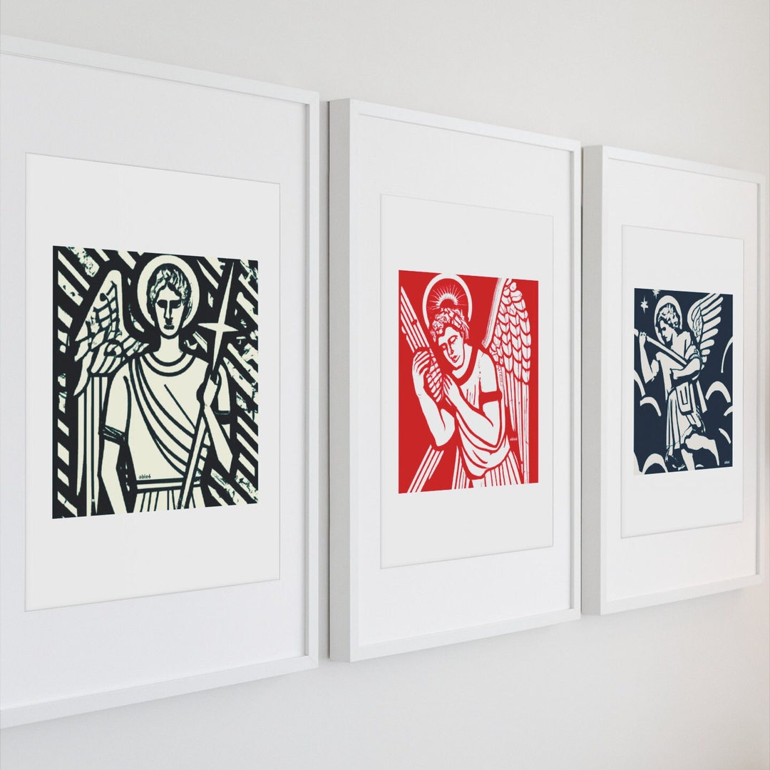 Archangel Michael, Gabriel, Raphael Art Prints - Jophiel Angel Artwork ...