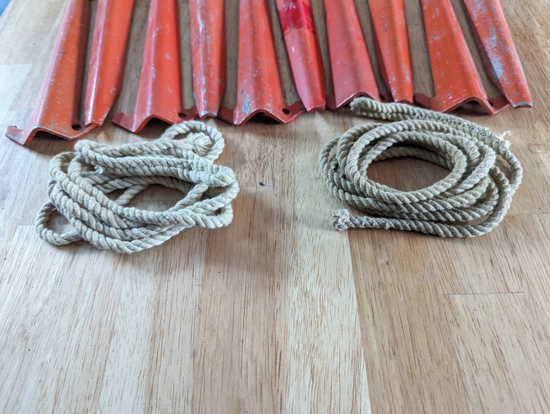 US Army Pup Tent Military Surplus Orange Stakes & Ropes 12pc Set - Etsy