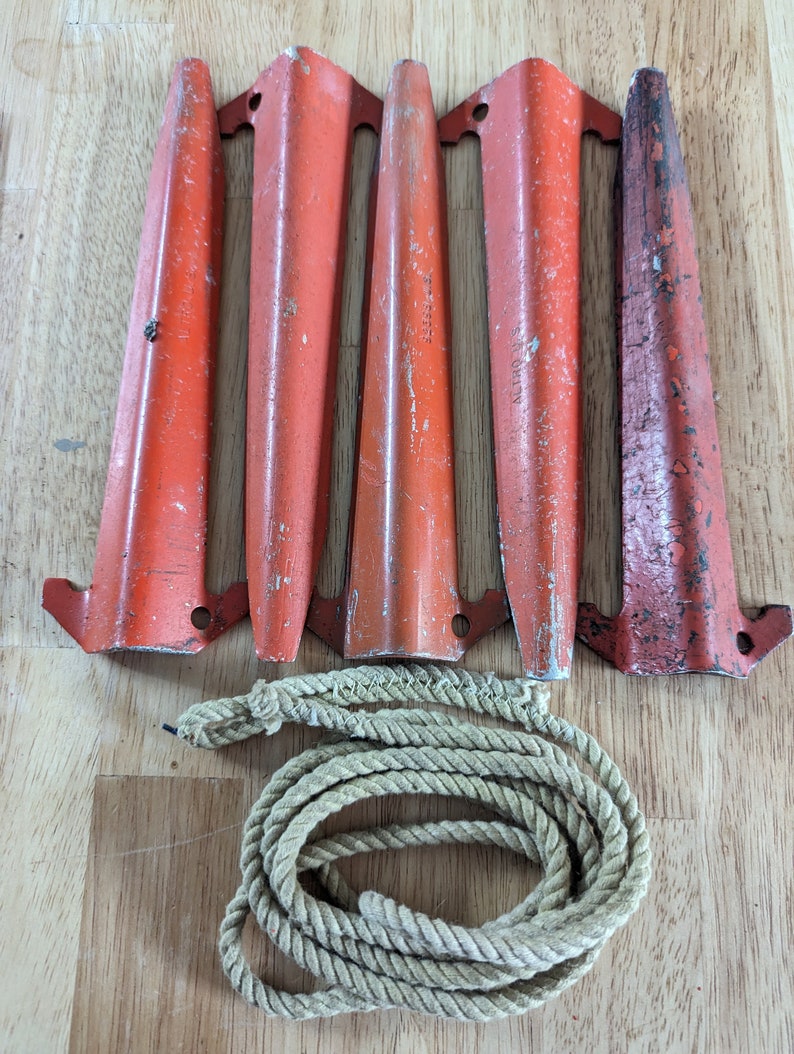 US Army Pup Tent Military Surplus Orange Stakes & Ropes 12pc Set - Etsy