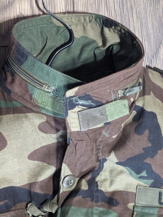 Vintage military jacket Woodland camo Cold Weather m6… - Gem