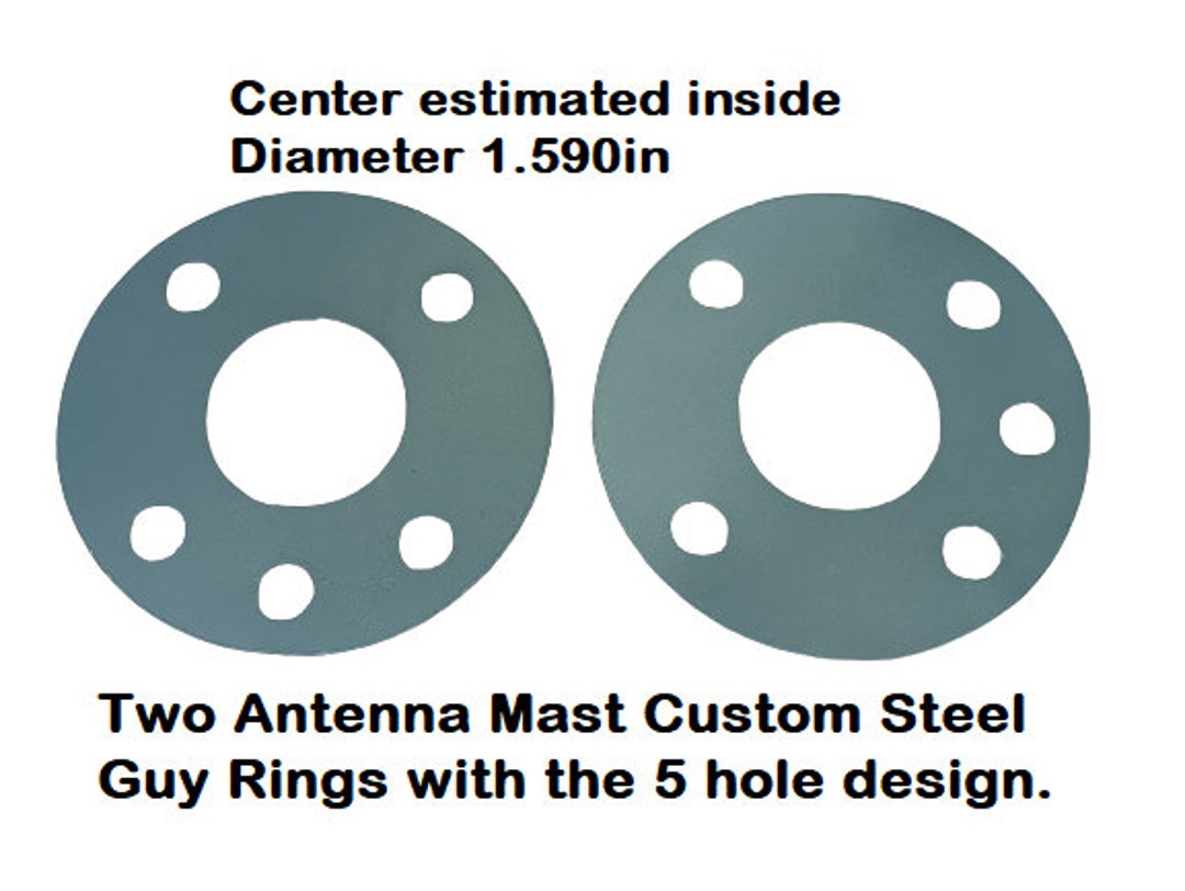 ANTENNA MAST TOWER Steel 5 Hole Guy Rings Military Camo Netting 4ft ...