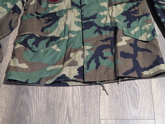 Vintage military jacket Woodland camo Cold Weather m6… - Gem