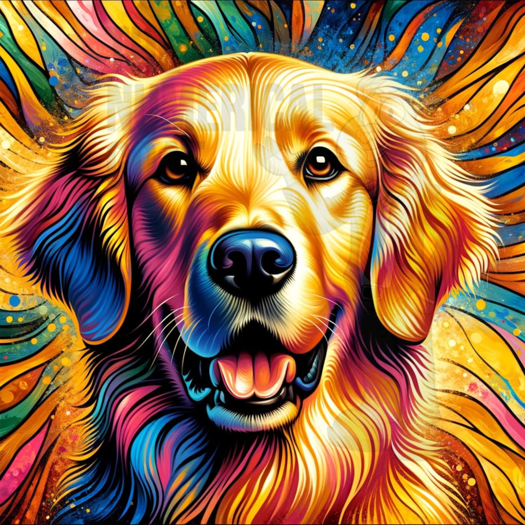 BUNDLE! Vibrant Dog Art Collection - Colorful Canine Prints Set ...