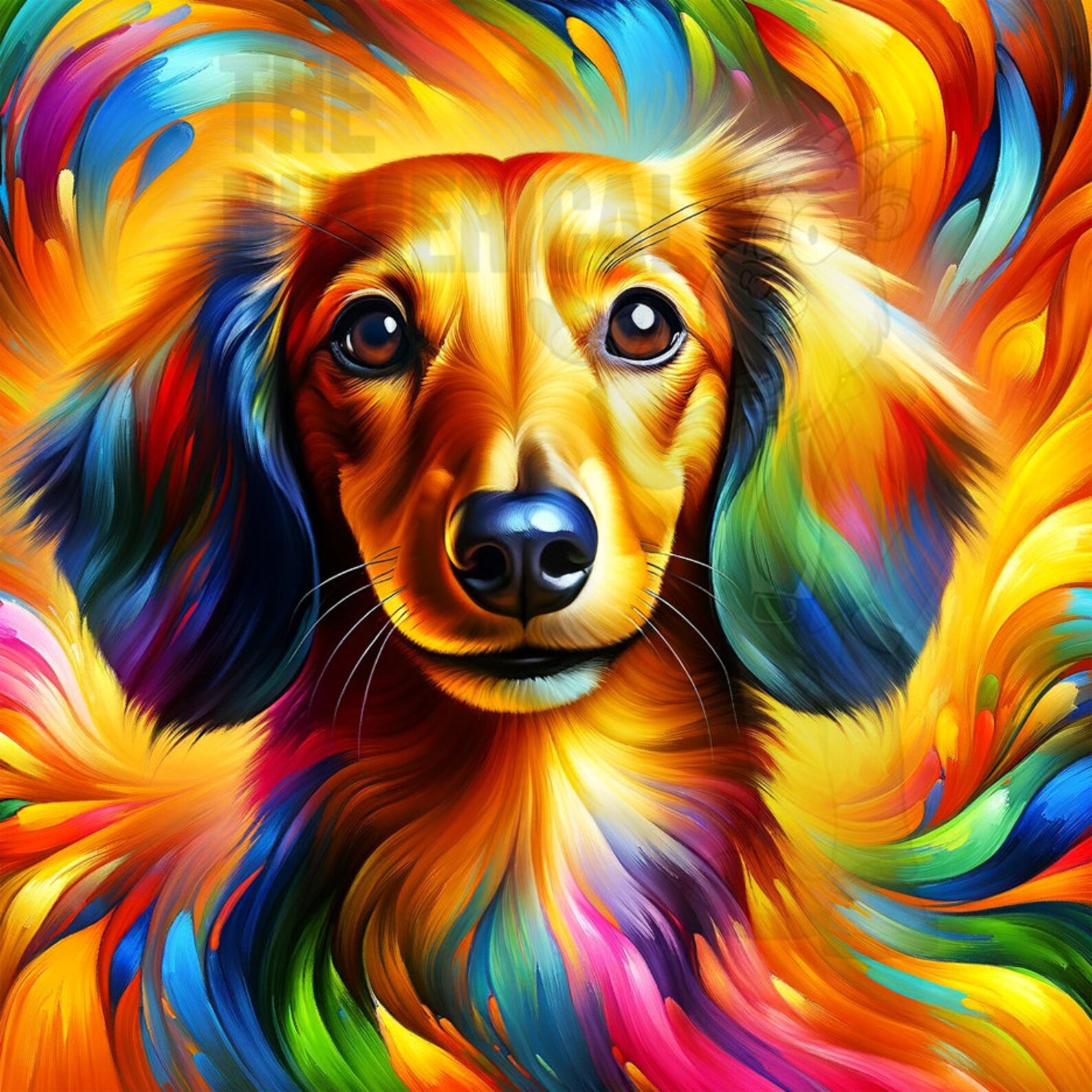 BUNDLE! Vibrant Dog Art Collection - Colorful Canine Prints Set ...