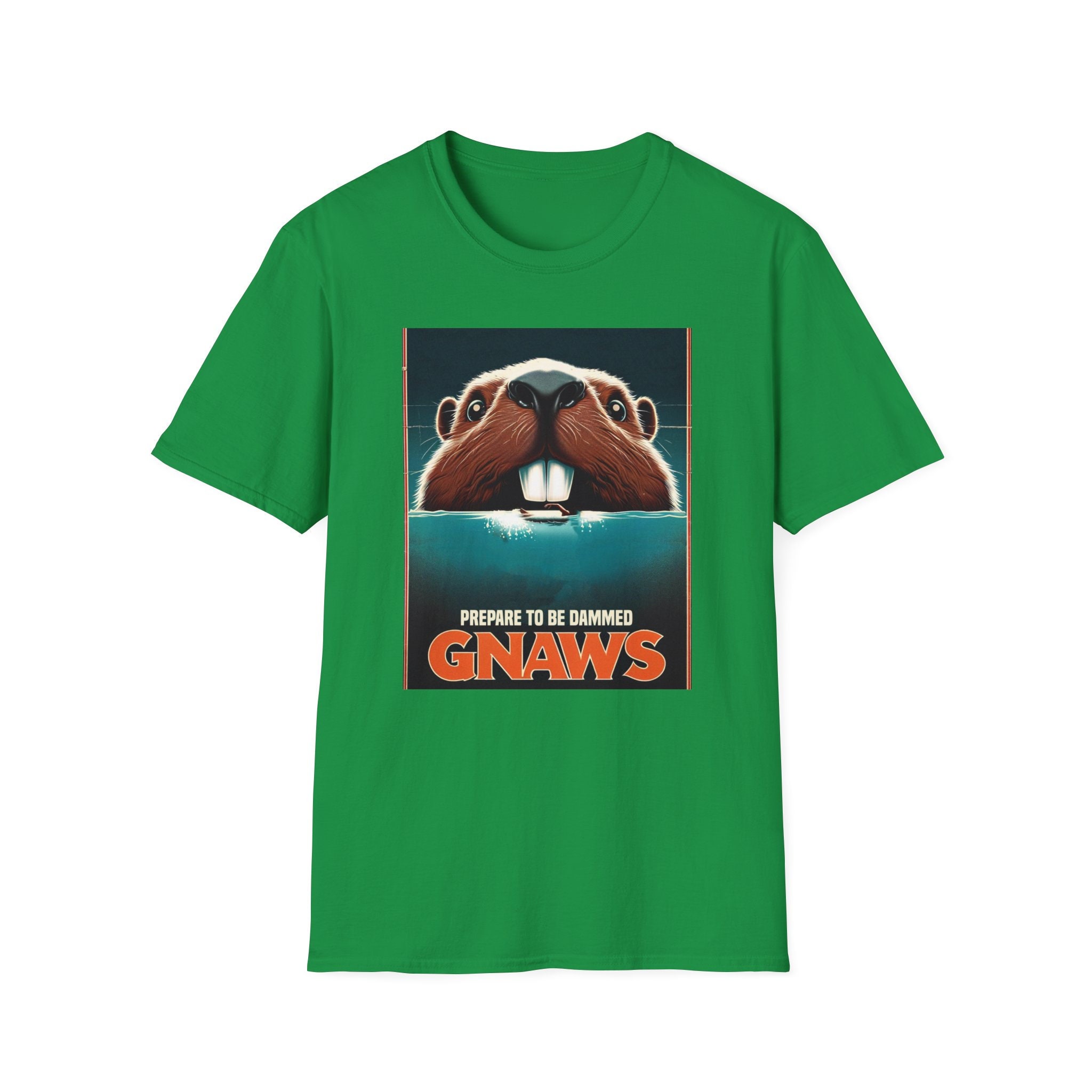 Vintage GNAWS Movie Poster Softstyle Funny T-shirt Retro Beavers - Etsy