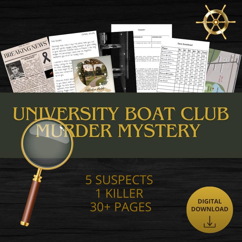 Printable Murder Mystery Game | Cold Case File | Instant Download ...