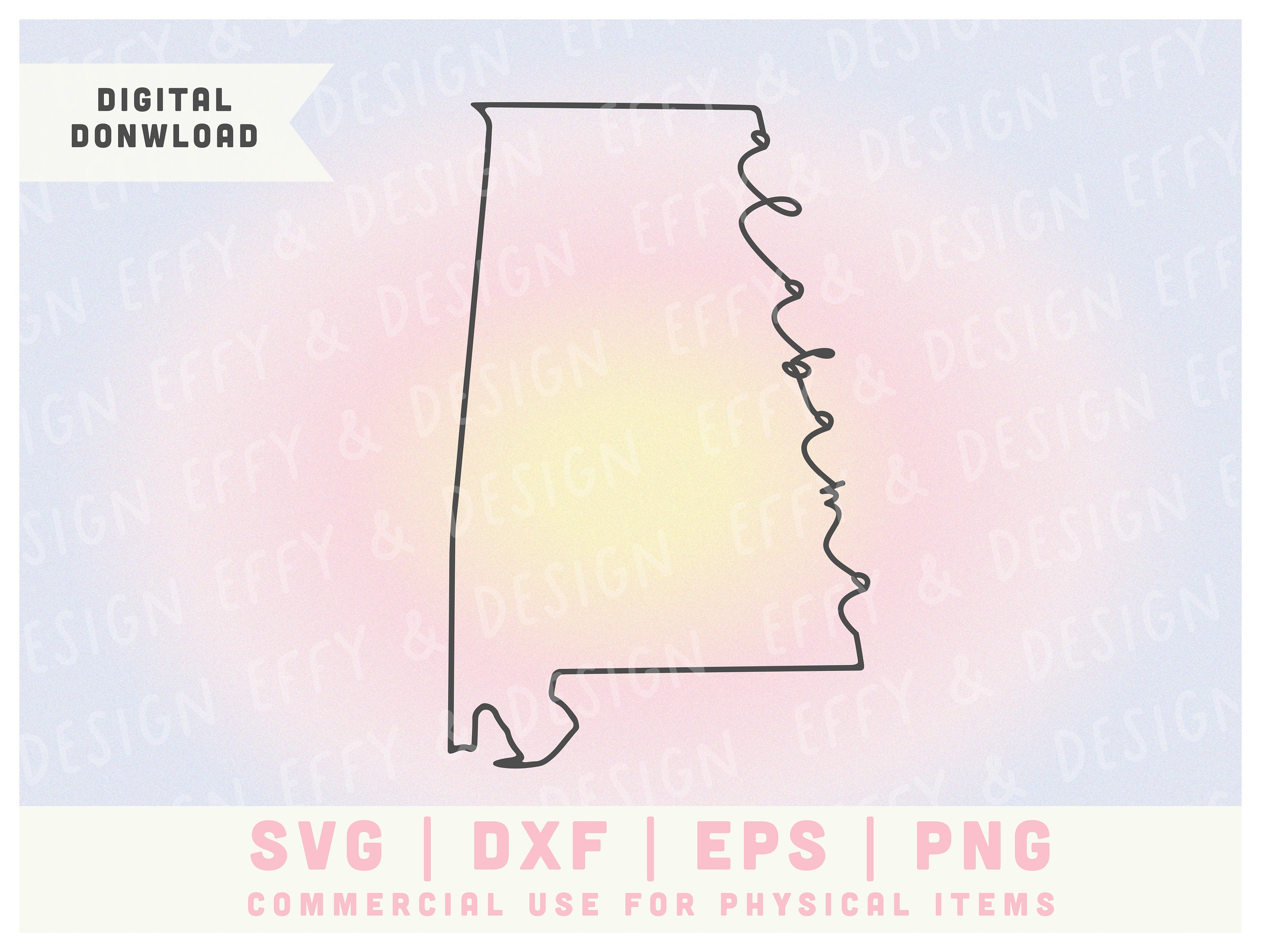 Alabama State Outline SVG Alabama State Outline Alabama Clipart State ...