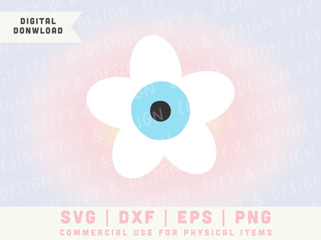 Evil Eye SVG Evil Eye Flower SVG Evil Eye Daisy Trendy - Etsy
