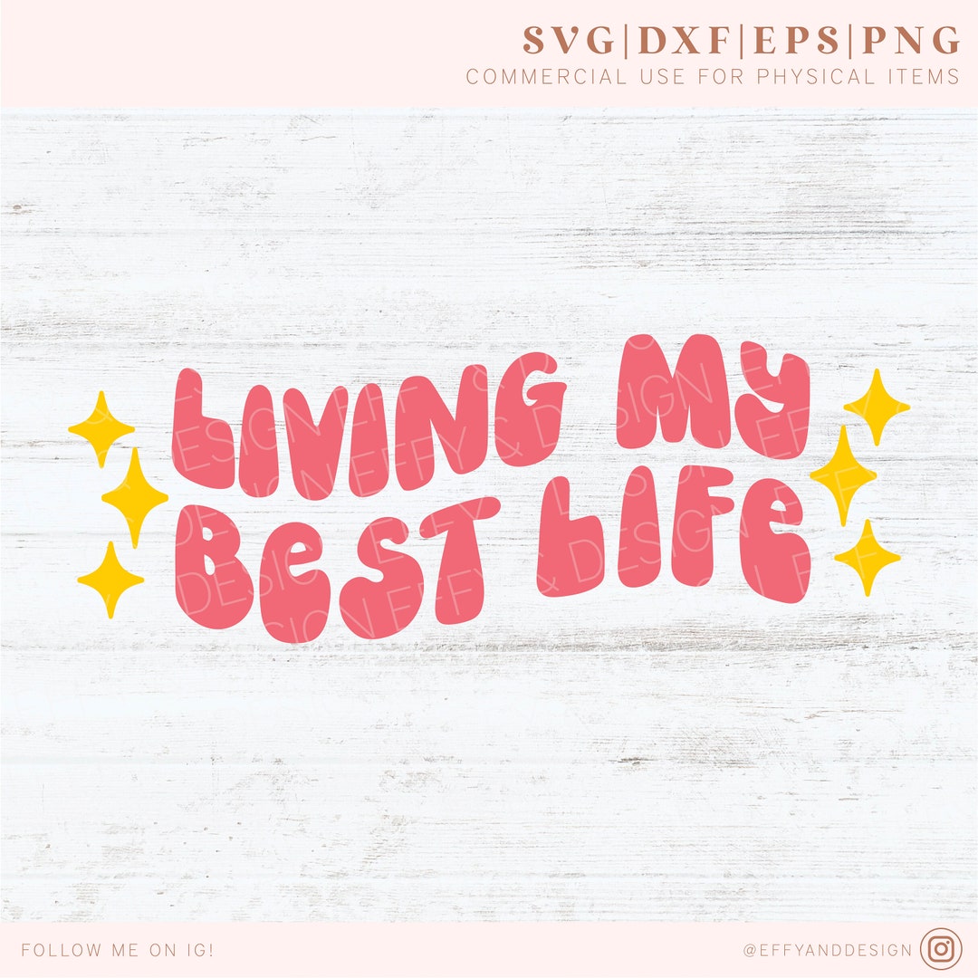Living My Best Life SVG Funny Car Decal SVG Bumper Sticker Decal Svg ...