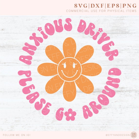 Anxious Driver SVG Please Go Around SVG Car Decal SVG - Etsy