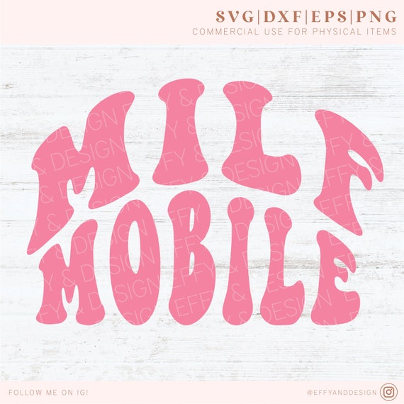 MILF Mobile SVG Funny Car Decal SVG Bumper Sticker Decal - Etsy