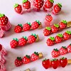 Handmade Strawberry Hair Pins, Cute Fruit Hair Clips, Red Shrink ...