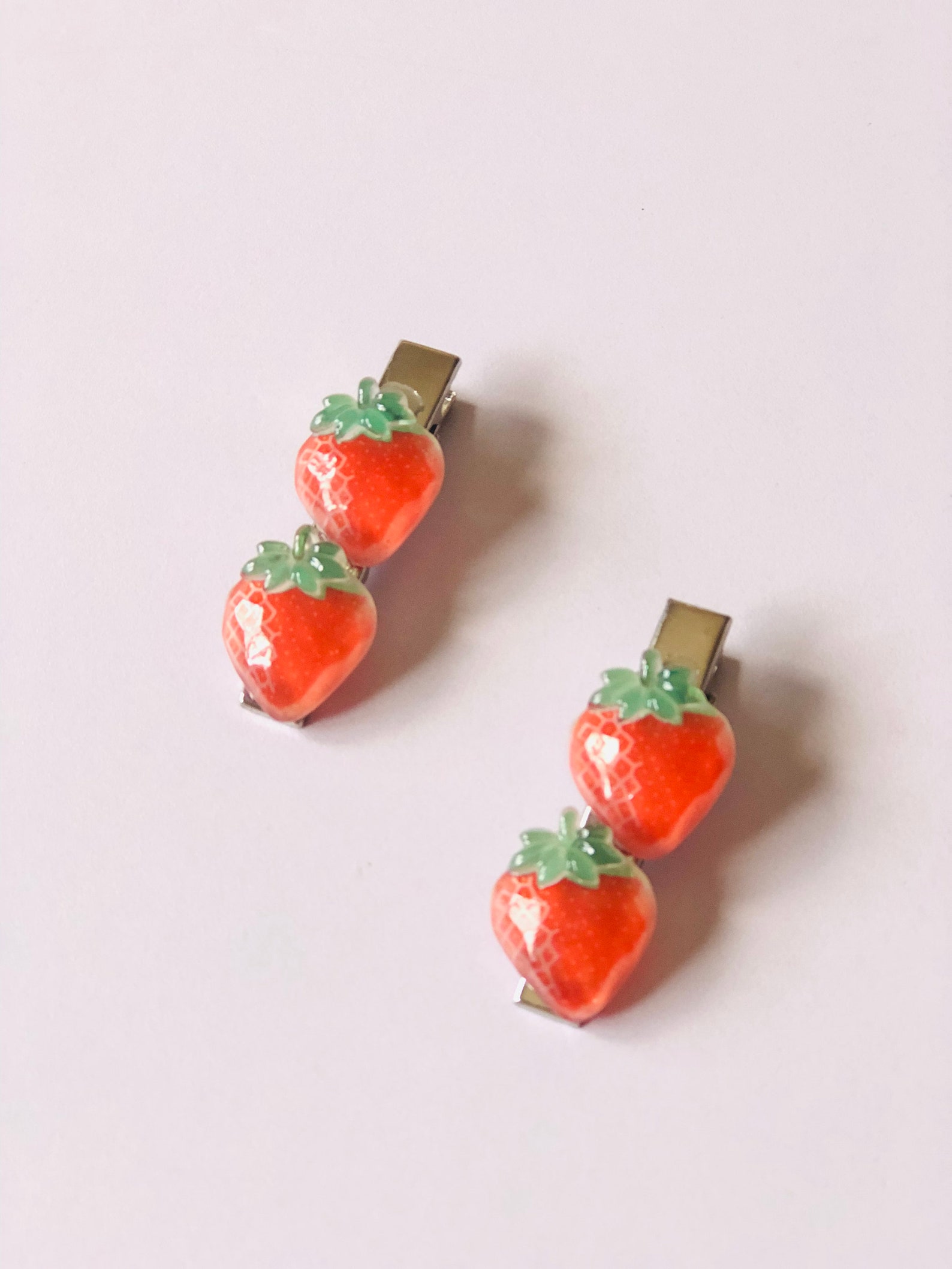 Cute Handmade Strawberry Hair Clip Barrette Korean Strawberry - Etsy Canada