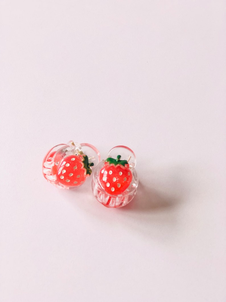 Cute Handmade Strawberry Hair Clip Barrette Korean Strawberry - Etsy Canada