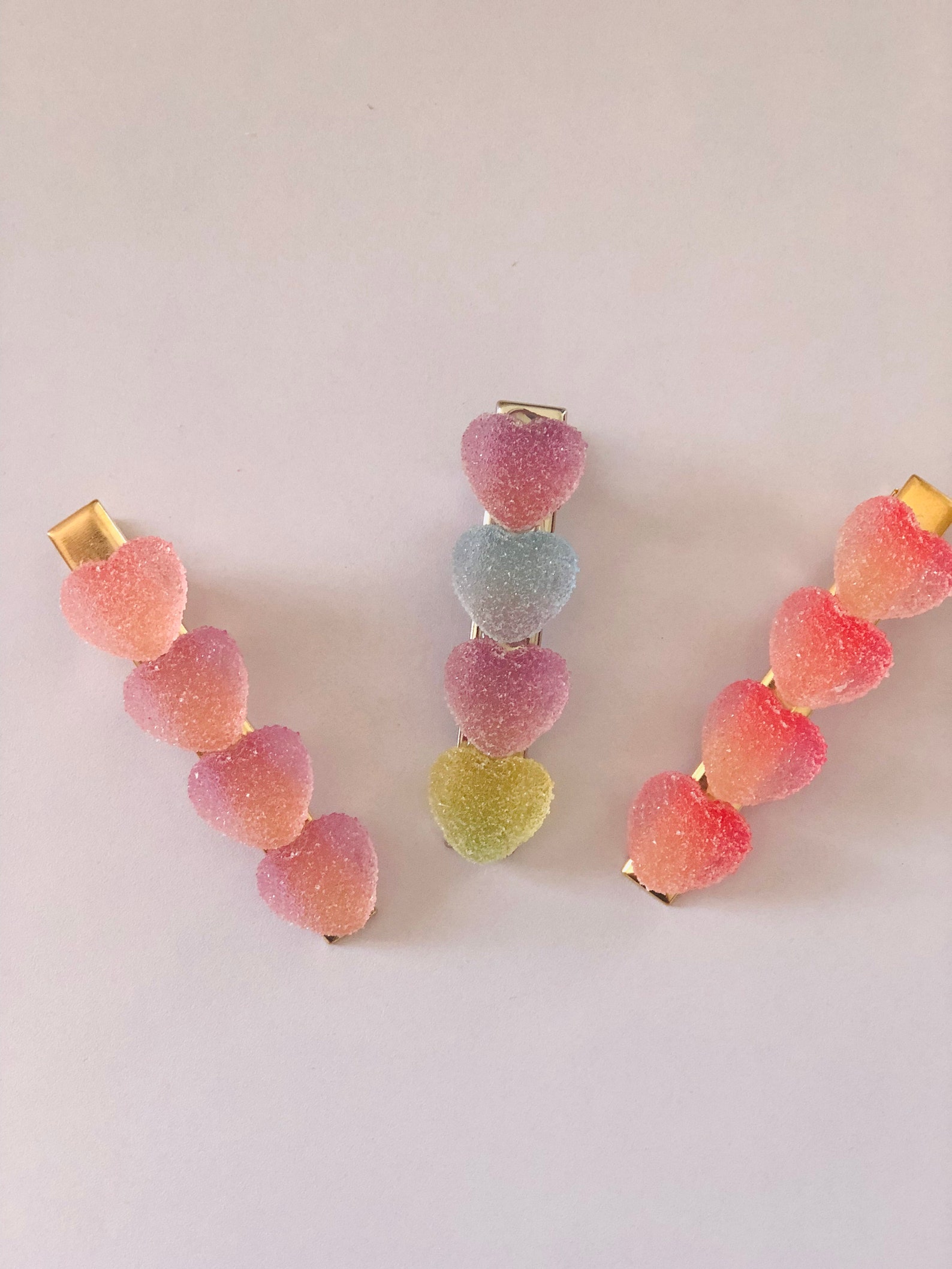 Multi-pack Gummy Candy Hair Clips - Create Sweet Hair Styles - Etsy