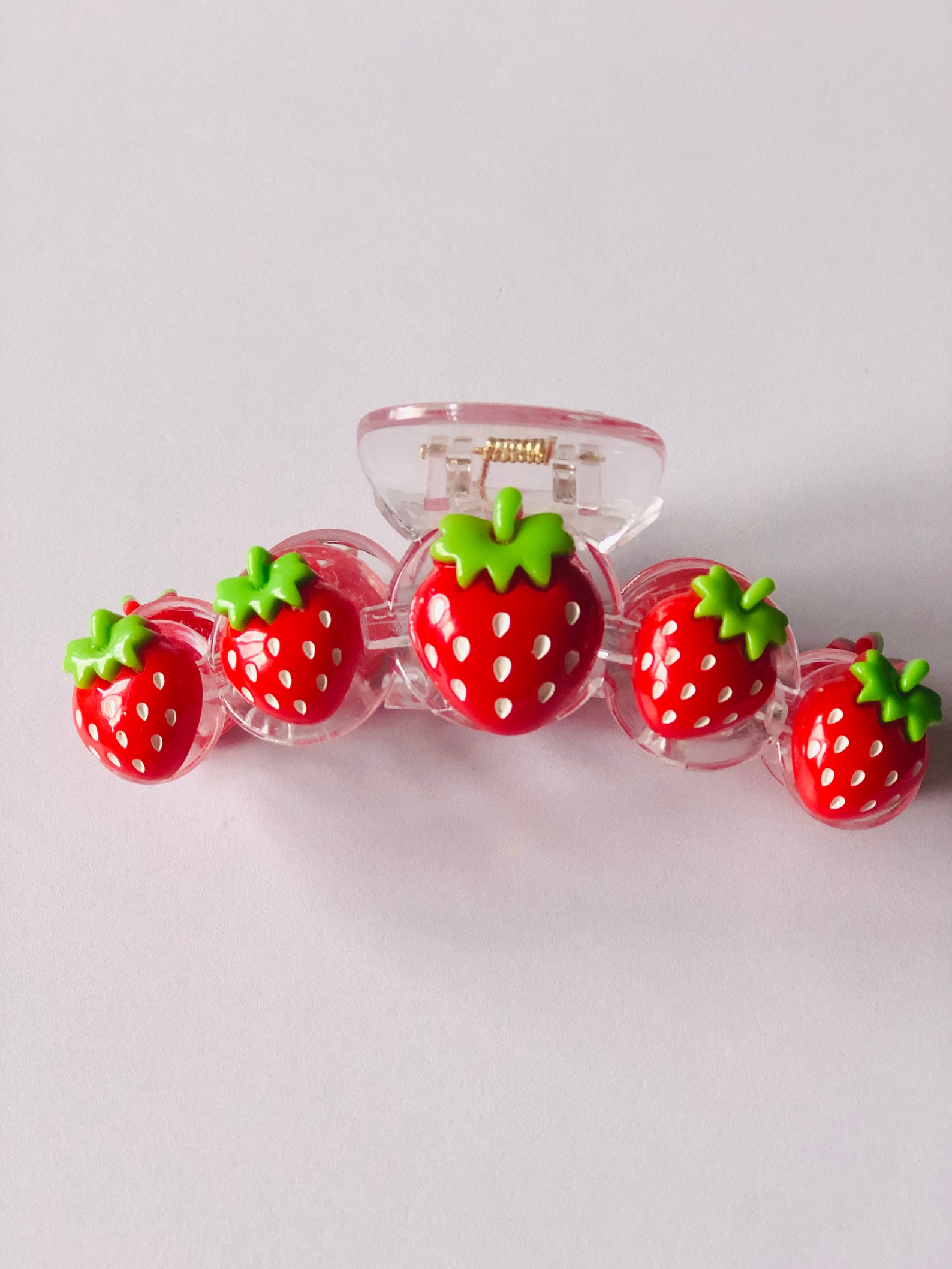 Cute Handmade Strawberry Hair Clip Barrette Korean Strawberry - Etsy Canada