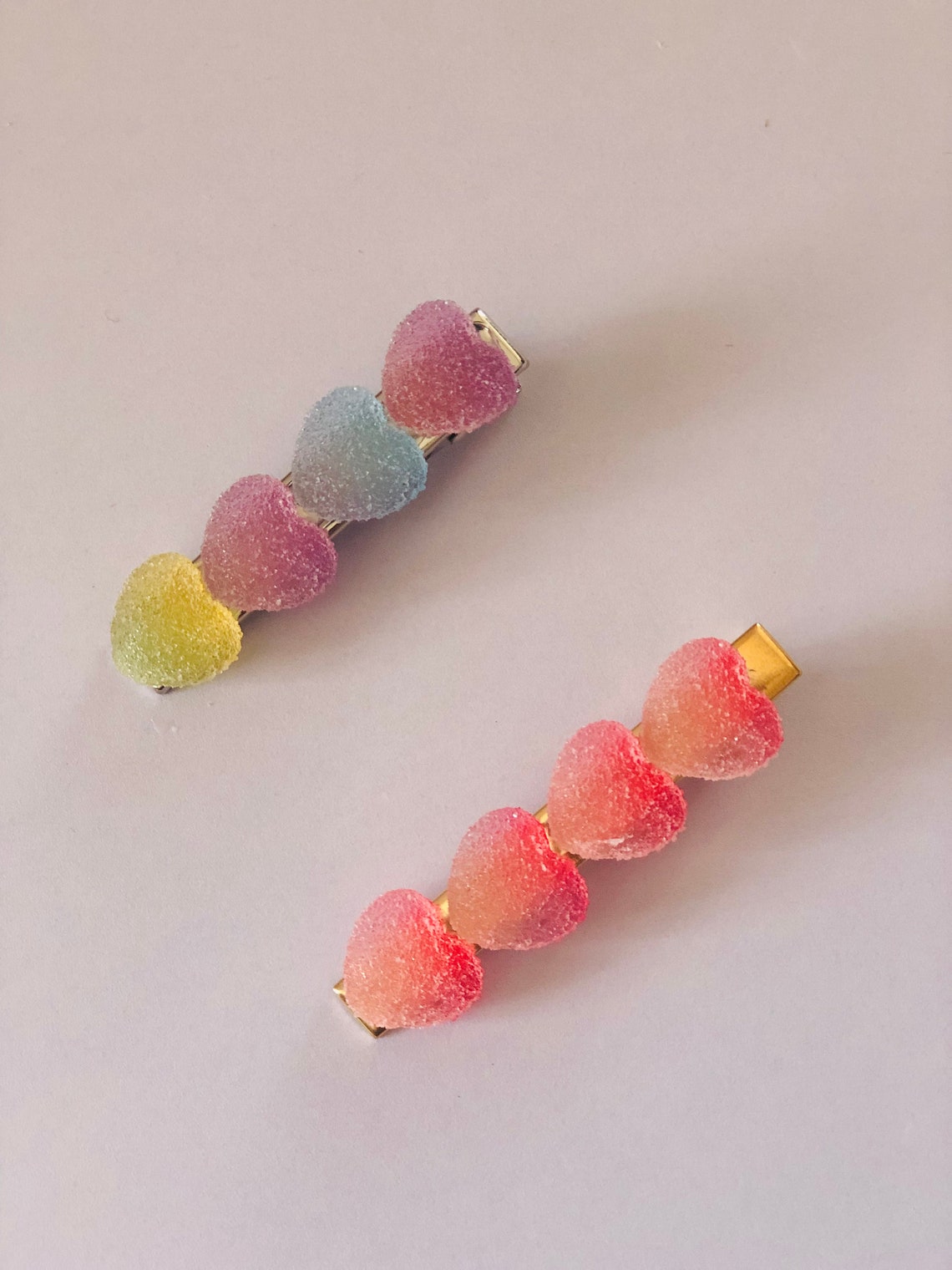 Multi-pack Gummy Candy Hair Clips Create Sweet Hair Styles - Etsy