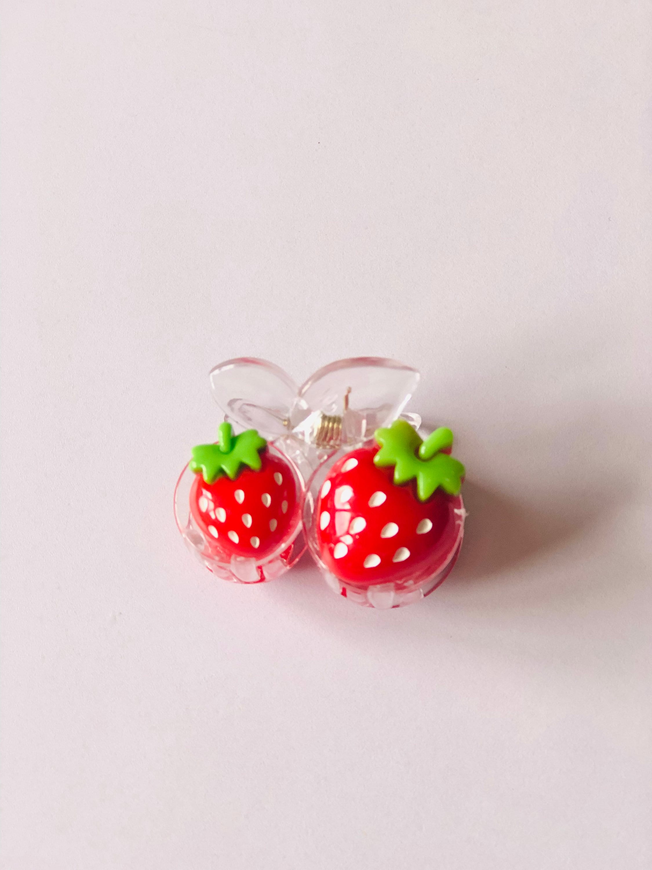 Cute Handmade Strawberry Hair Clip Barrette Korean Strawberry - Etsy Canada