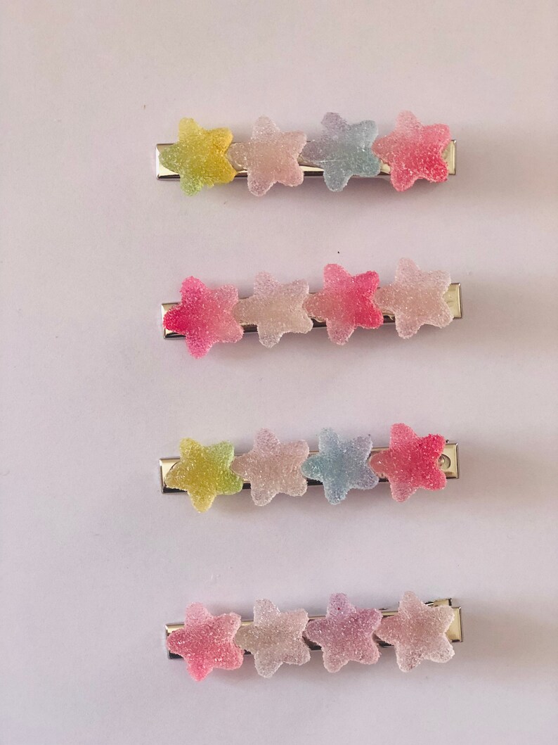 Multi-pack Gummy Candy Hair Clips Create Sweet Hair Styles - Etsy
