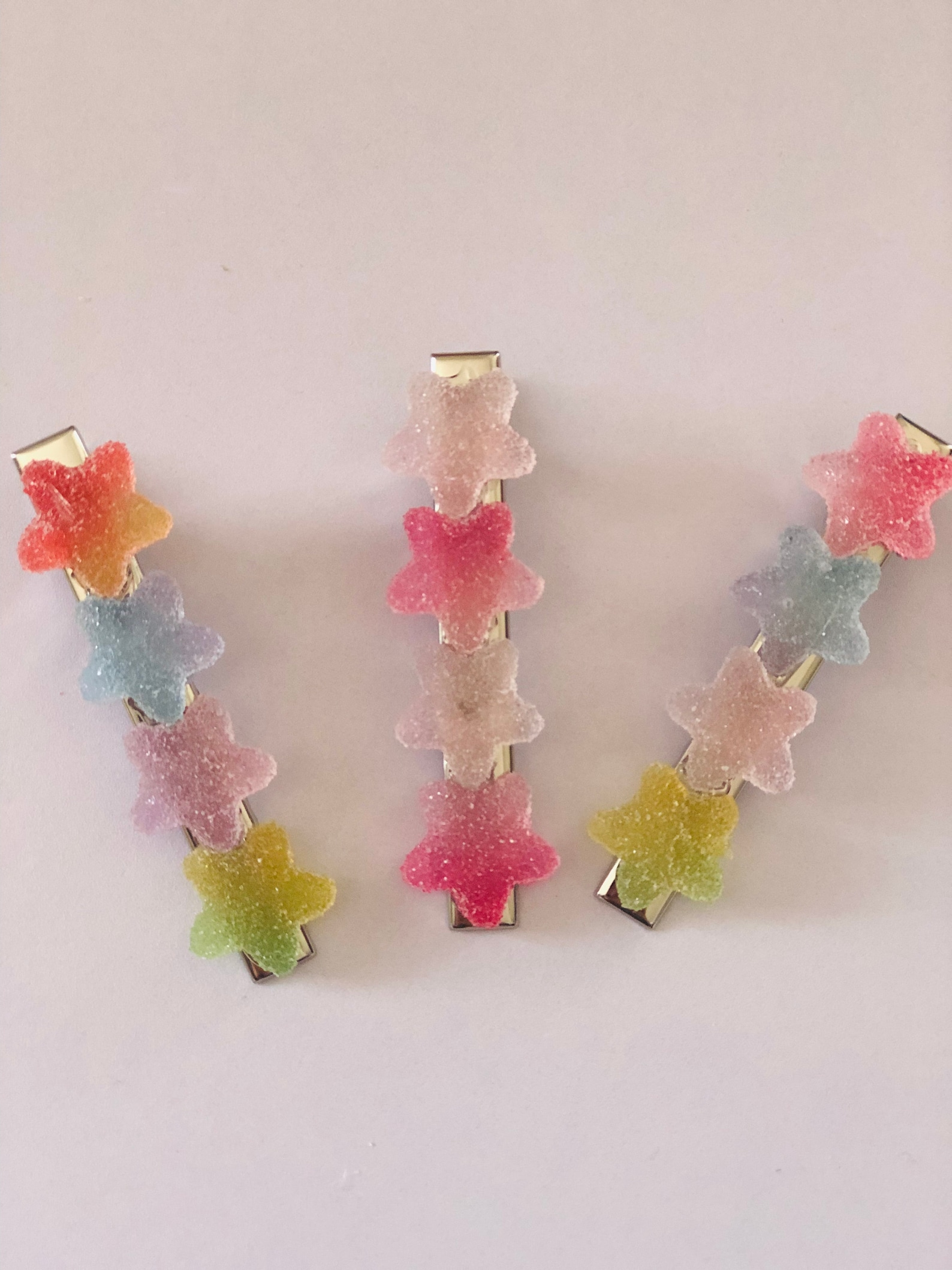 Multi-pack Gummy Candy Hair Clips Create Sweet Hair Styles - Etsy