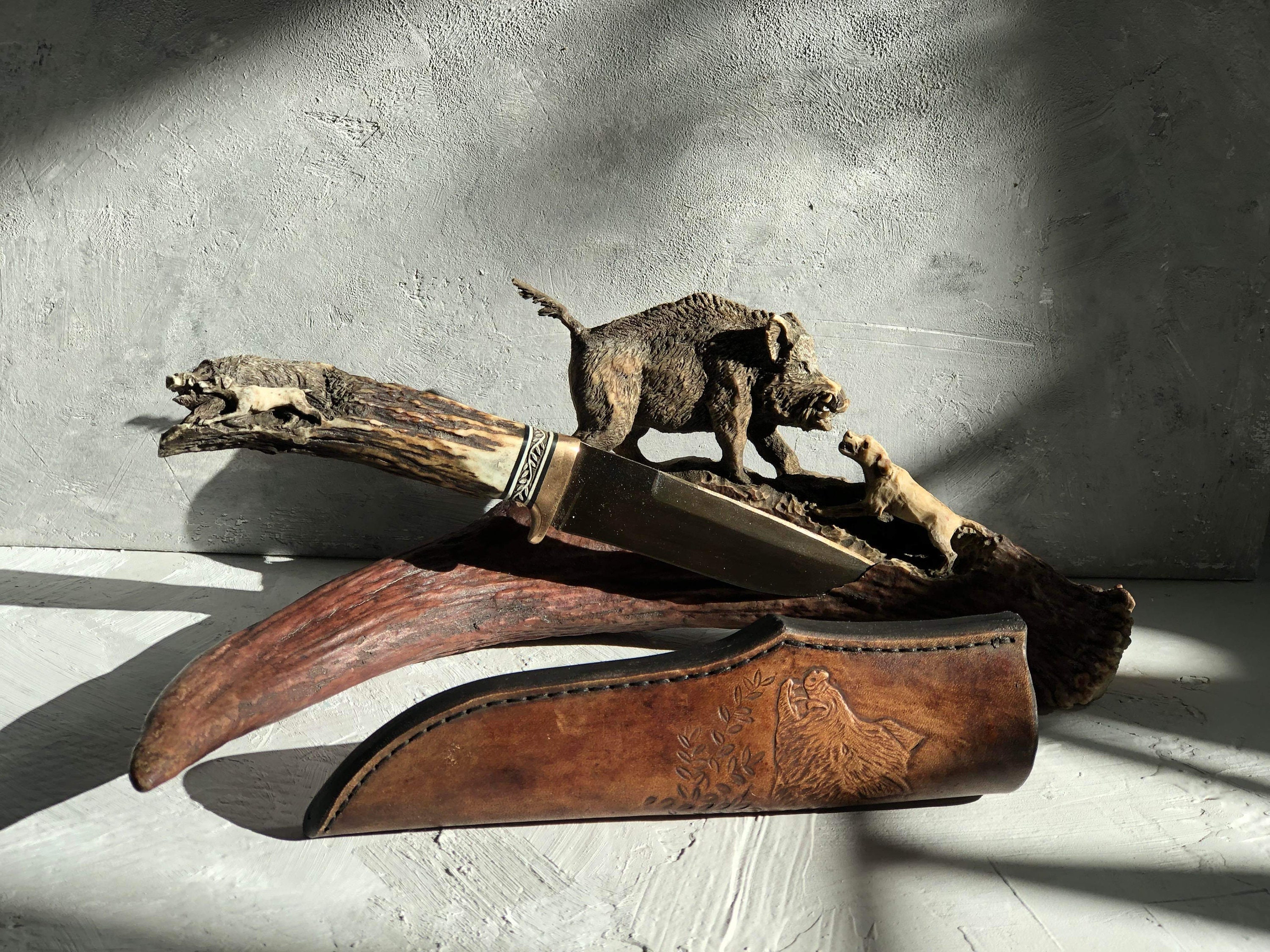 Wild Boar Knife Sculpture - Etsy