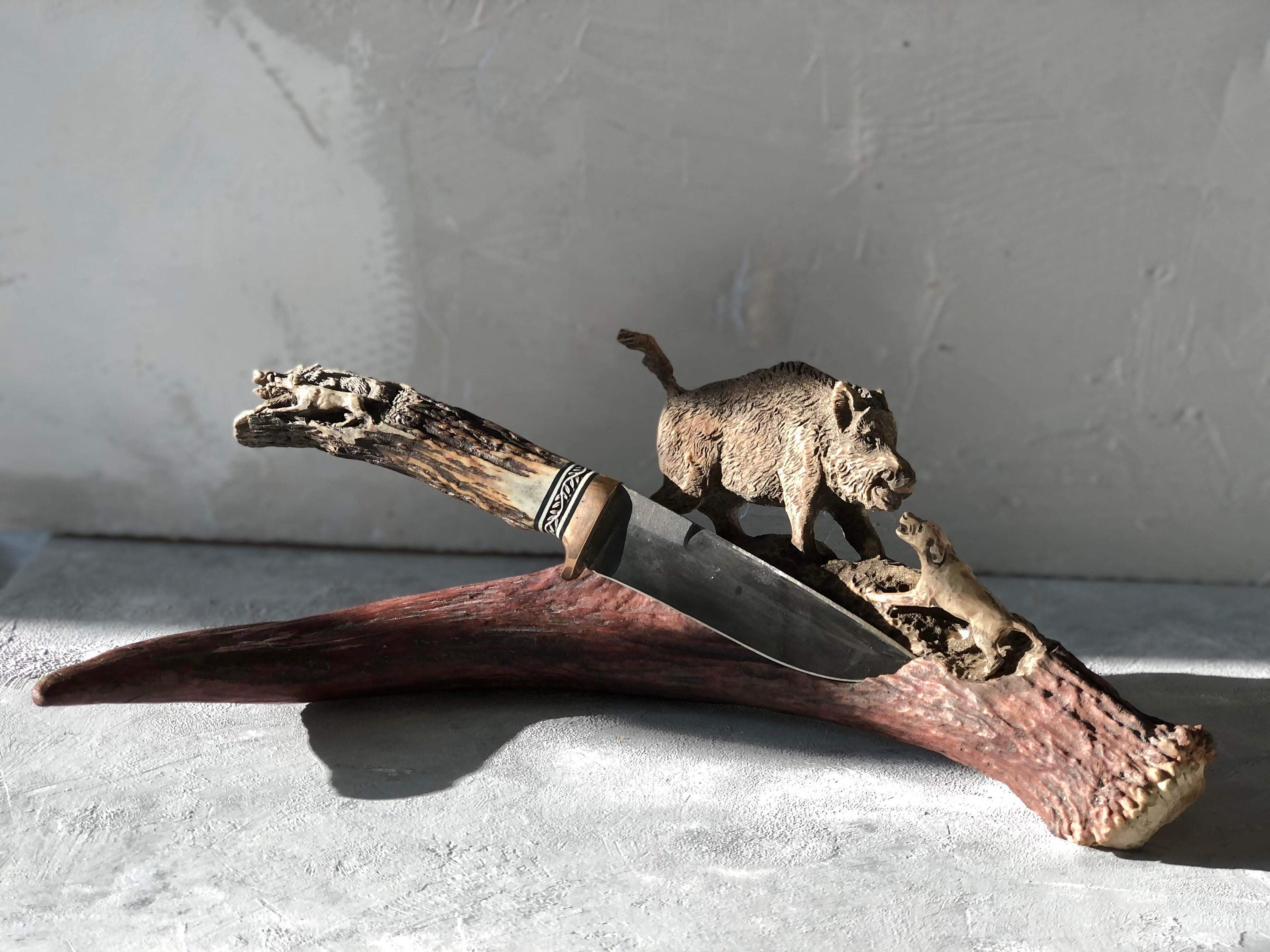 Wild Boar Knife Sculpture - Etsy