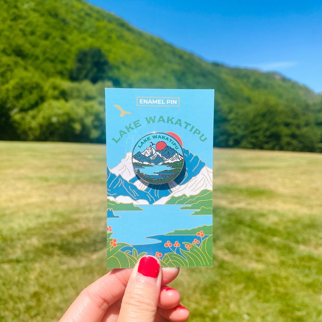 Enamel Pin Lake Wakatipu Pin NZ Gift Queenstown Pin New - Etsy New Zealand