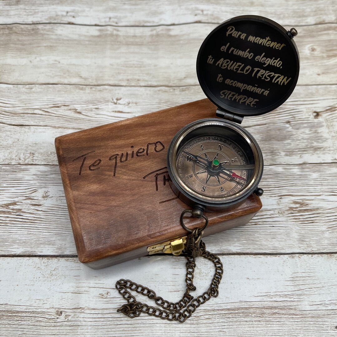 Customizable Compass With Personalized Message - Perfect for Travelers ...