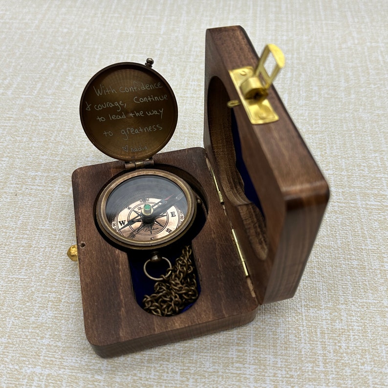 COMPASS Customized Compass Personalized Compass Engraved - Etsy